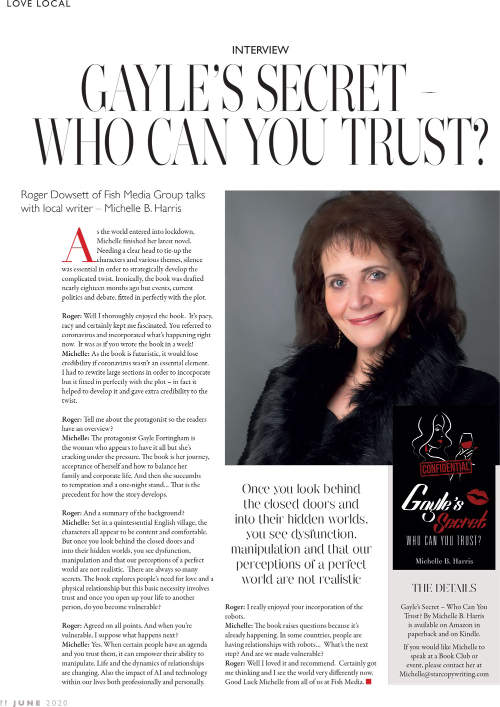 Published In Local Magazines - Michelle B. Harris Author